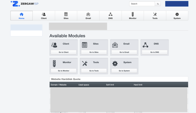 Shared Hosting Platform - ZERGAW